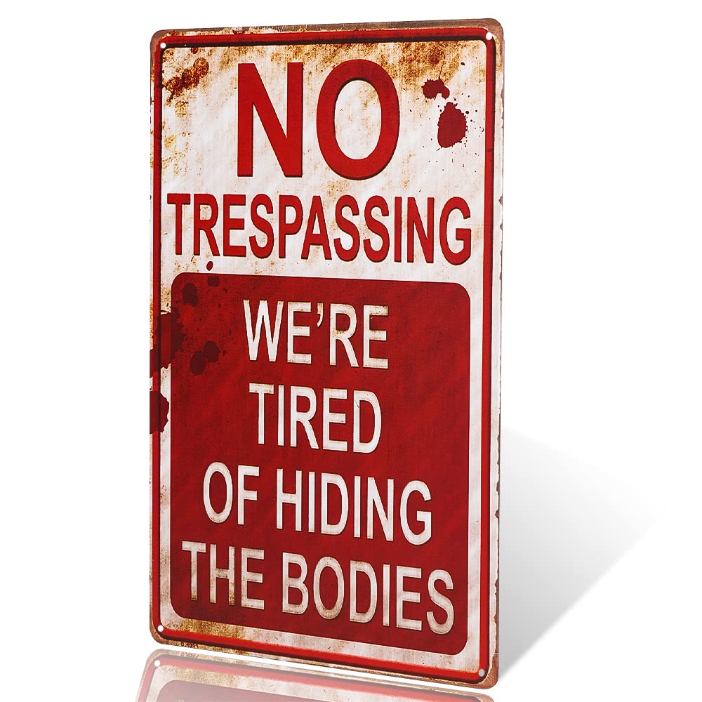 Amazon.com: dingleiever-Christmas wall decoration No Trespassing We're ...