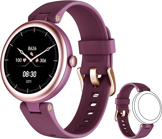 SHANG WING Lynn Smartwatches for Women,1.1inch Display Screen Fitness ...