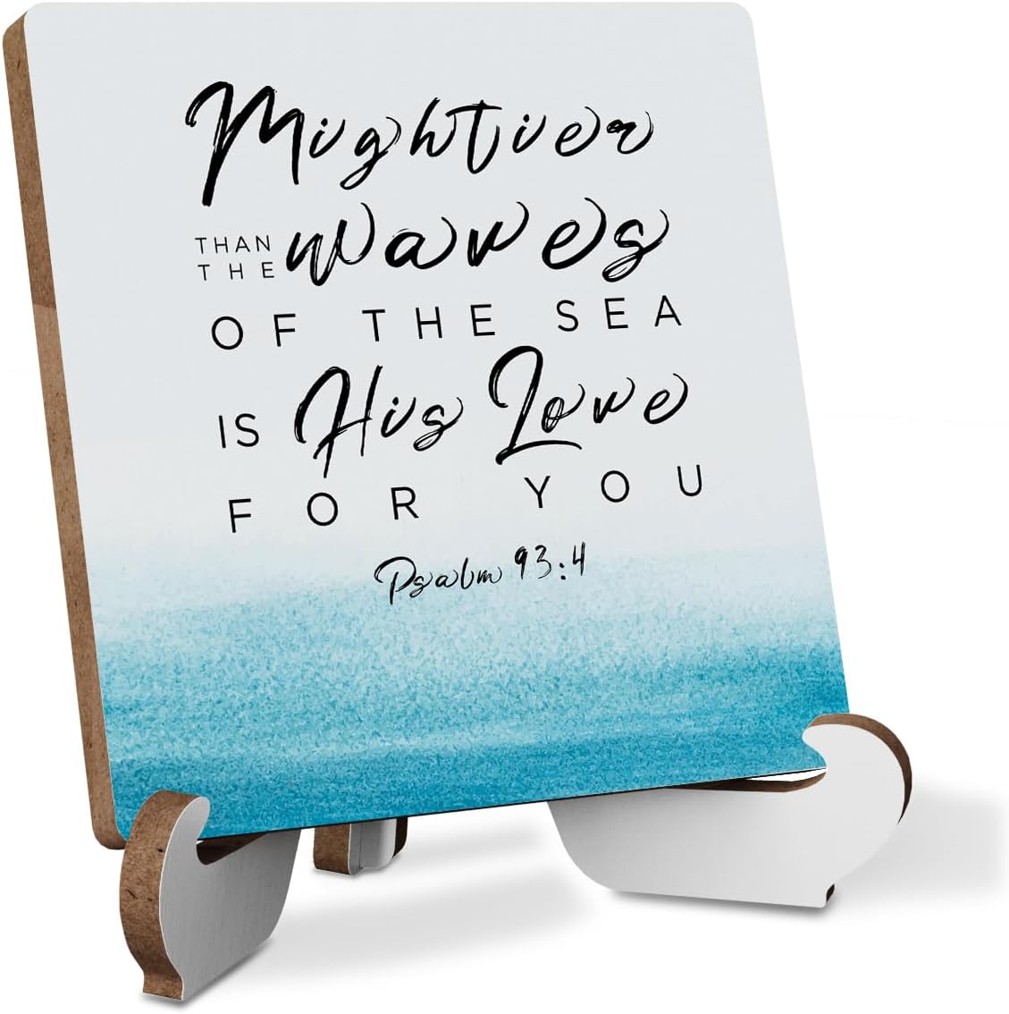 Amazon.com: Christian Decor Inspirational Wooden Square Desk Signs ...