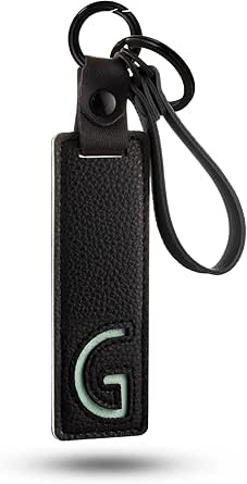 XGALBLA Initial PU Leather Letter G Keychains for Women, Two-tone ...