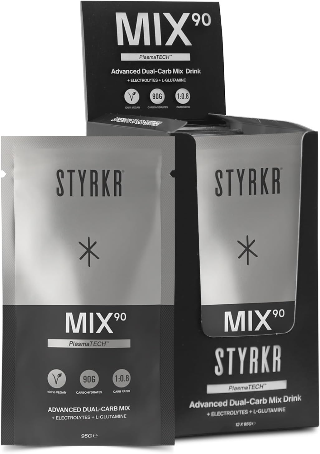 Energy Powder Drink Mix by Styrkr - Pack of 12 Energy Powder Sachets ...