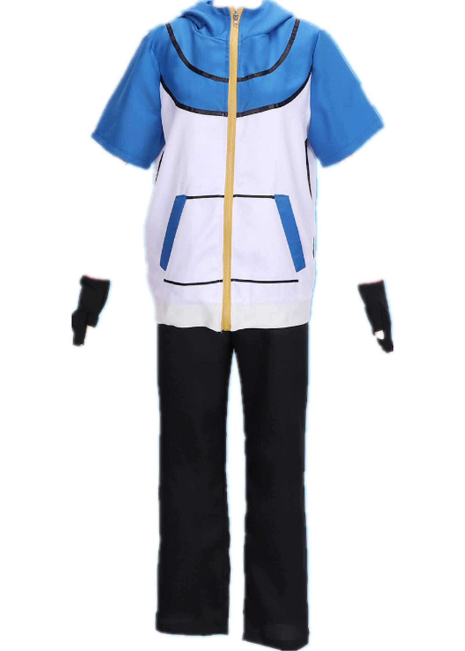 Buy Pokémon Ash Ketchum Cosplay Costume Anime Uniform Suits for Anime ...