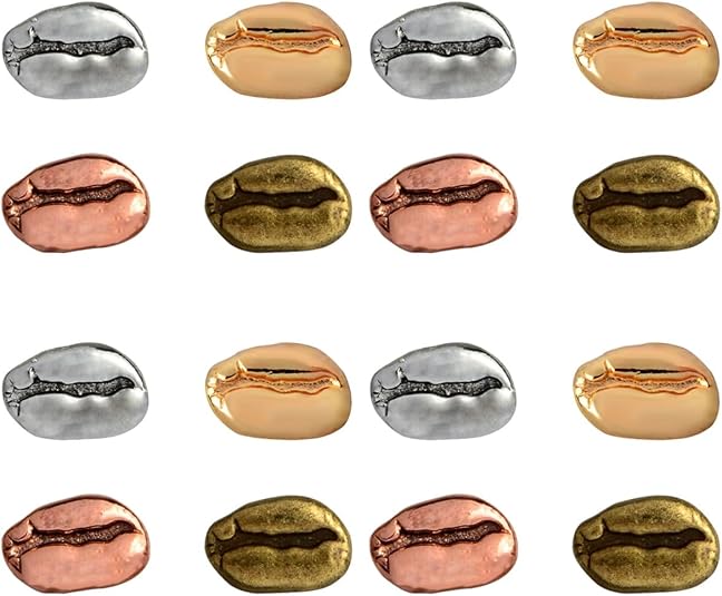 Amazon.com: SHERCHPRY 16Pcs Coffee Pins - Realistic Coffee Bean Brooch ...