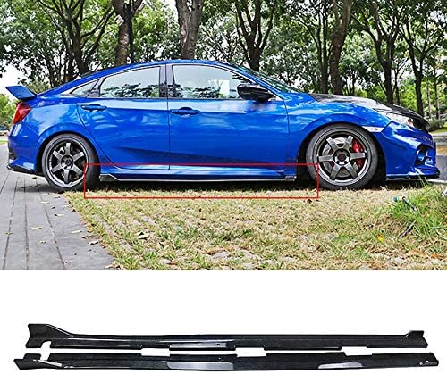 Amazon.com: NINTE Side Skirts for 2016-2020 Honda Civic 10th Sedan ...