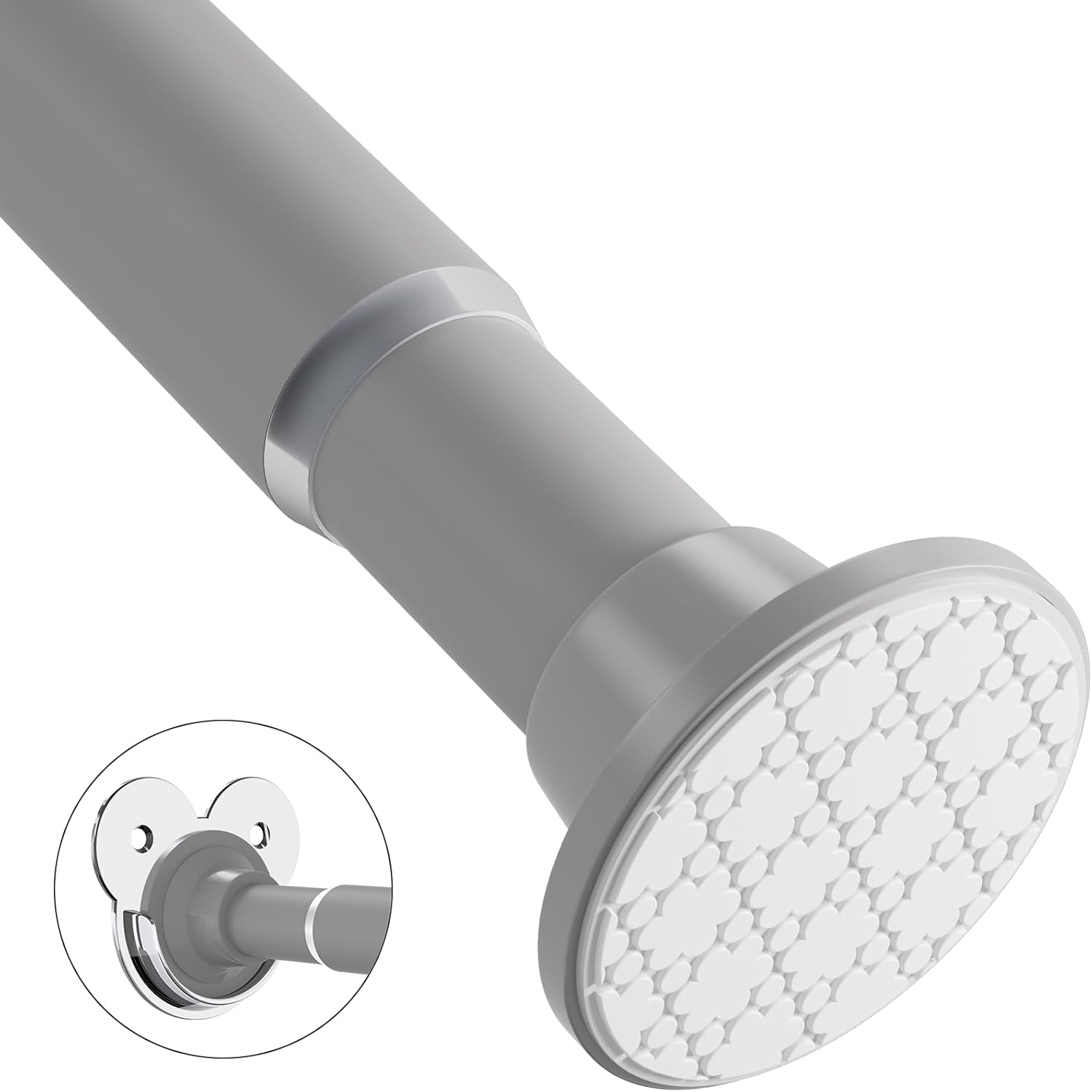 Amazon.com: XUXRUS Shower Curtain Rod Tension 42-73 Inches Spring ...