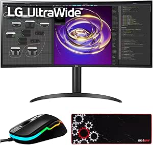 Amazon.com: LG 34WP85C-B 34" Curved 21:9 UltraWide QHD (3440x1440) IPS ...