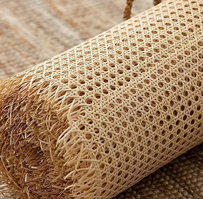Craft Creation Cane Webbing Weaving Natural Rattan Cane Mesh Roll Home ...