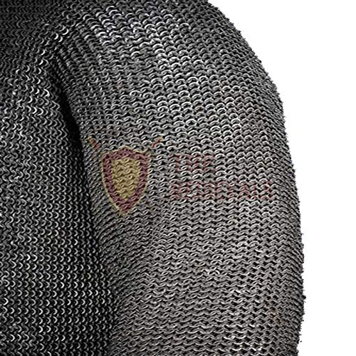 THE MEDIEVALS 6MM MS Round Riveted with Alternate Flat Ring - Want It All