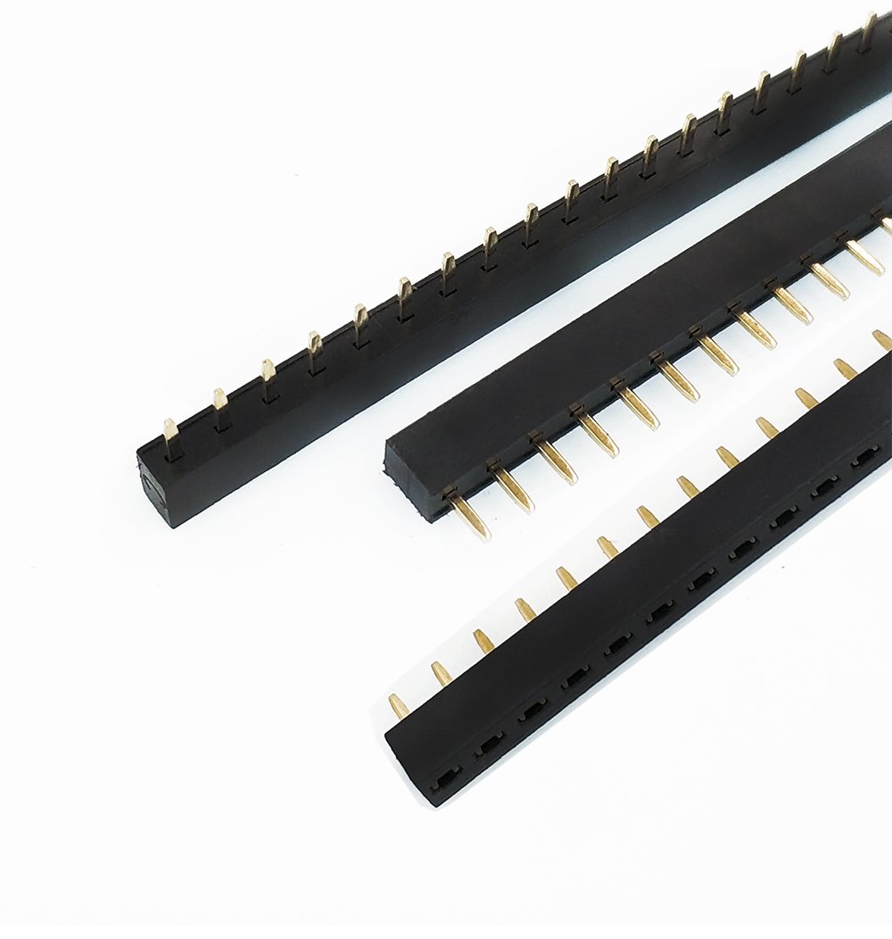 2.54mm Breadboard Female Header,Single Row,1X40P, Straight 180o 40 Way ...