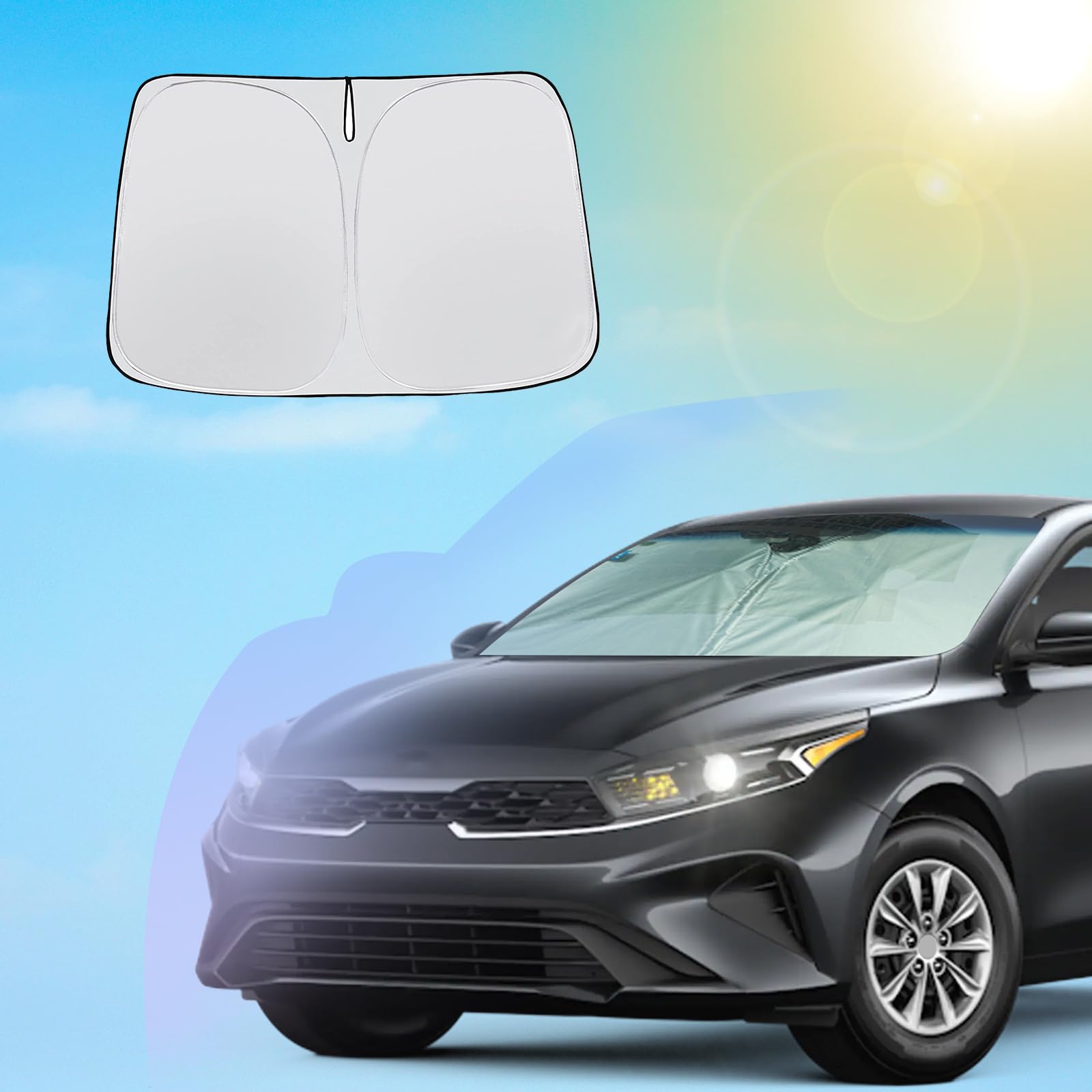 Snapklik.com : SXCY For 2019-2024 Kia Forte Windshield Sunshade For ...