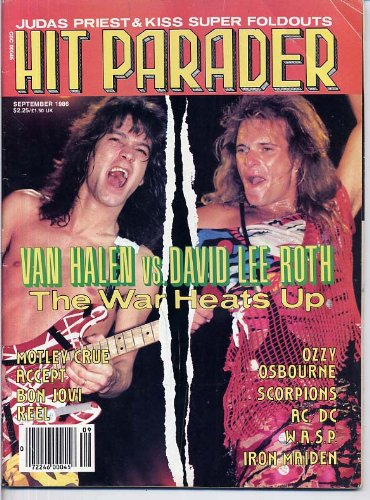 Hit Parader Magazine VAN HALEN Kiss DAVID LEE ROTH Judas Priest KEEL ...