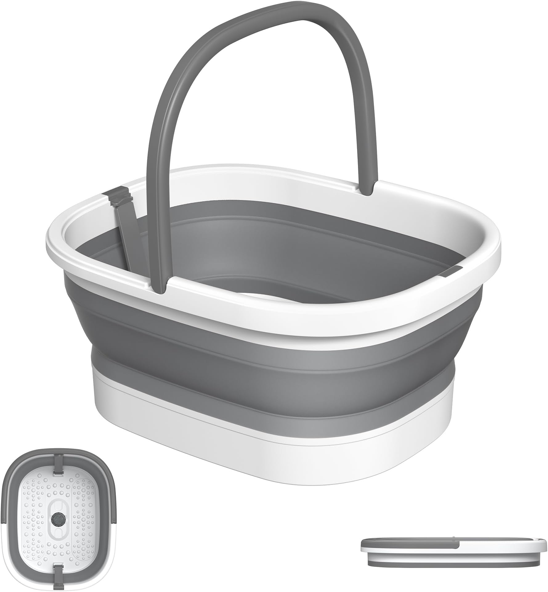 Amazon.com: Nekteck Collapsible Foot Bath Basin with Handle, Plastic ...