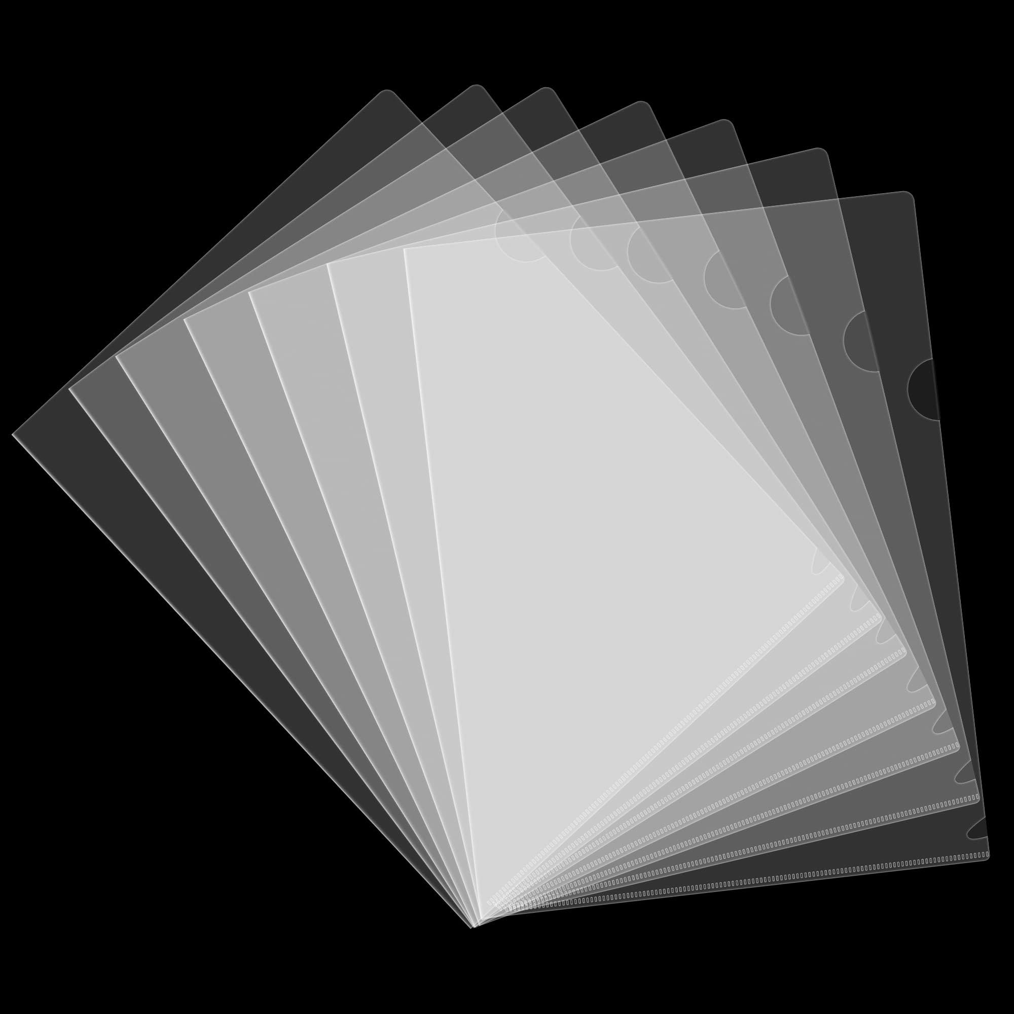 Keny L Folder | L-Type Clear Folder | Best for A4 Size | 14mm Thickness ...