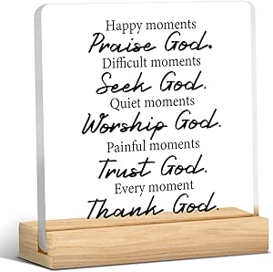 Amazon.com: Christian Gifts, Christian Room Decor, Religious Gift, Desk ...