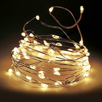 MIK funshopping LED Micro Wire Fairy Lights with Timer Function ...