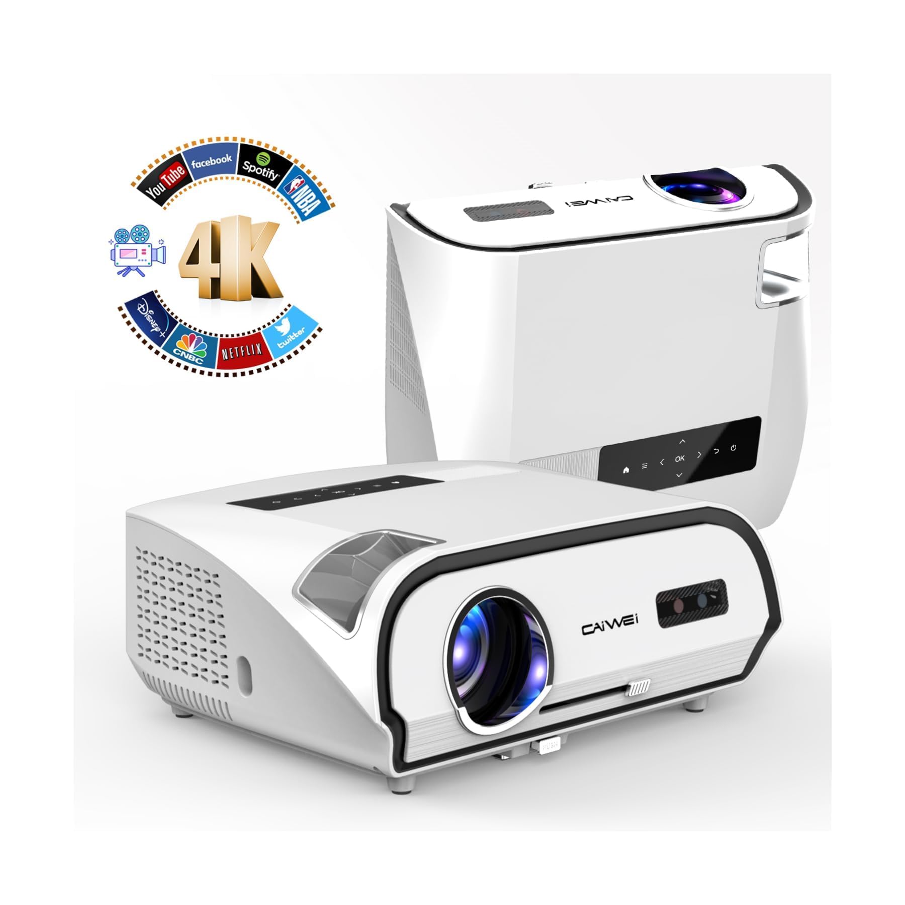 Amazon.com: 4K Ultra HD Daytime Home Theater Projector High Bright 1400 ...