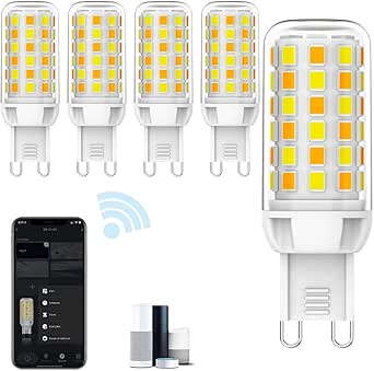 3W G9 LED Lamp, G9 LED Dimmable Light, Smart Bulb, Adjustable 3-Color ...