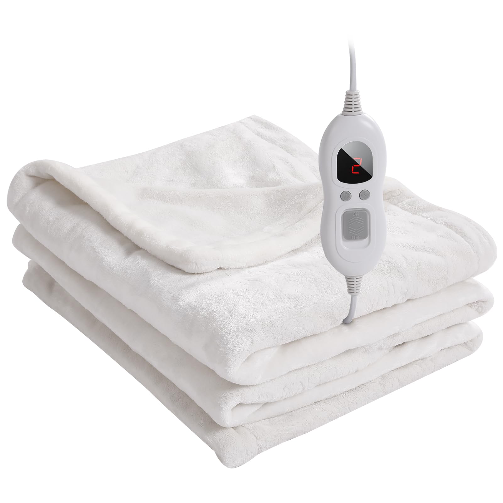 BTGGG Electric Heated Blanket Throw Single Electric Blanket 180x130cm ...