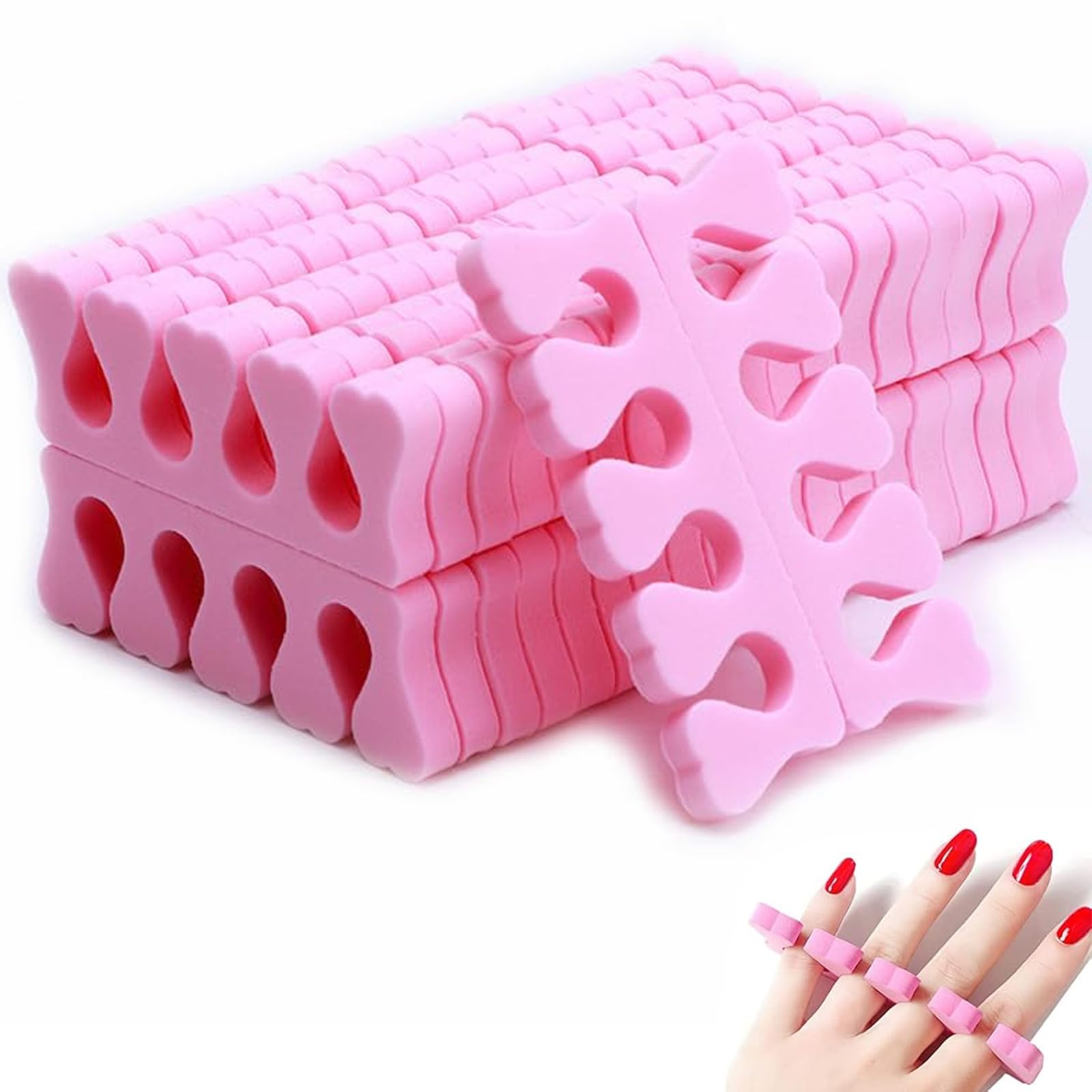 50PCS Toe Separators for Nail Varnish, Toe Separator Soft Sponge, Nail ...