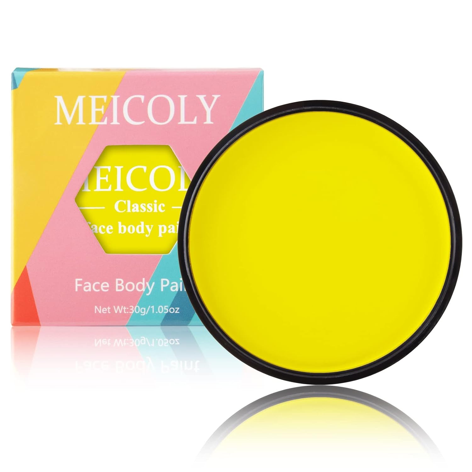 Amazon.com: MEICOLY Yellow Face Body Paint,30g/1.05oz Water Based ...