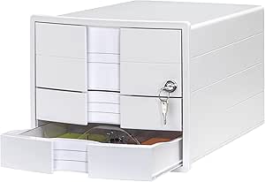 HAN IMPULS 2.0 Drawer Box Lockable with 3 Closed Drawers for DIN A4/C4 ...