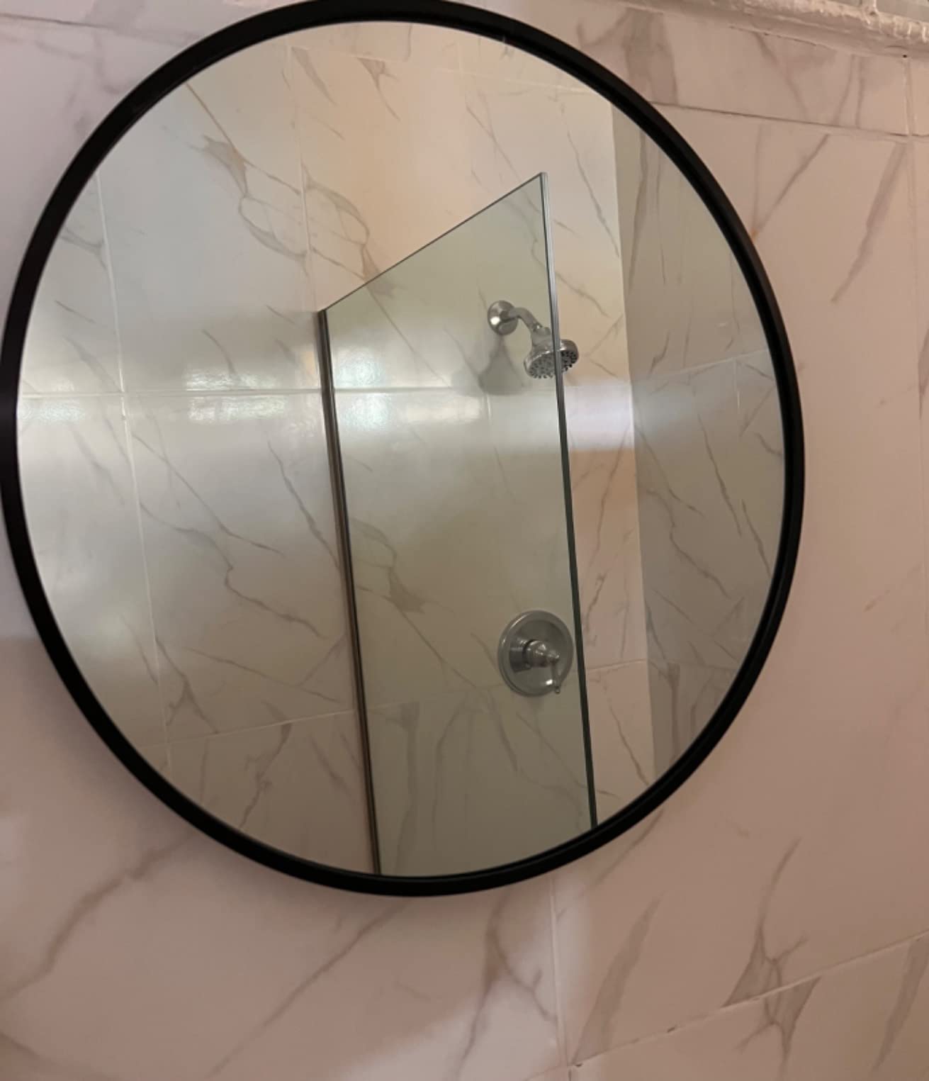 $6/mo - Finance BEAUTYPEAK 18 Inch Round Mirror, Gold Metal Frame ...