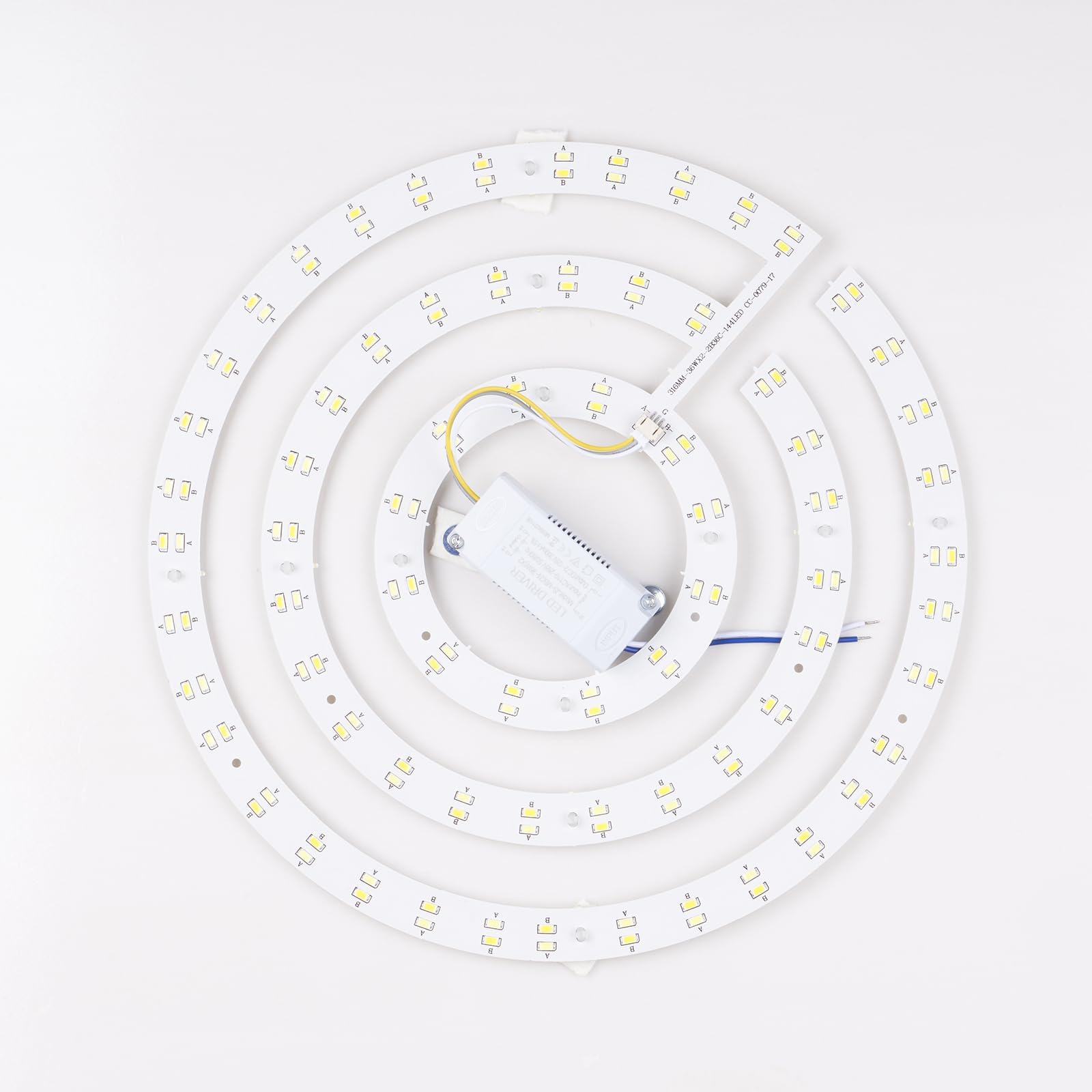 Fandian Ceiling Fan Light Kit,36W Led Driver with 3 Color Changes Led ...