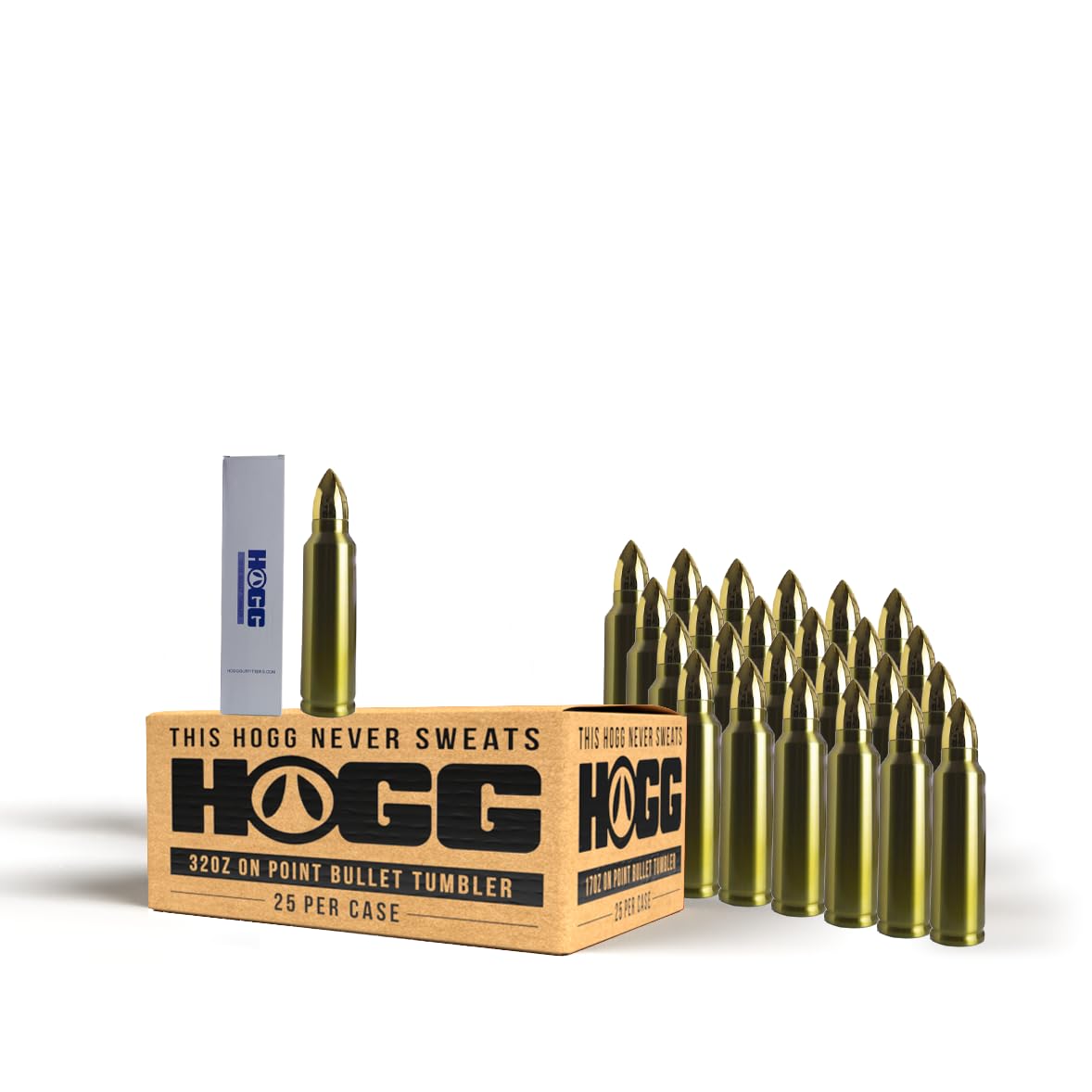 Amazon.com: Hogg 32oz On Point Bullet Tumbler Case (25 Pack) DIY ...
