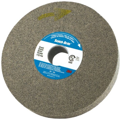 3M Scotch-Brite Light Deburring Wheel - 7S Fine Grit Silicon Carbide ...