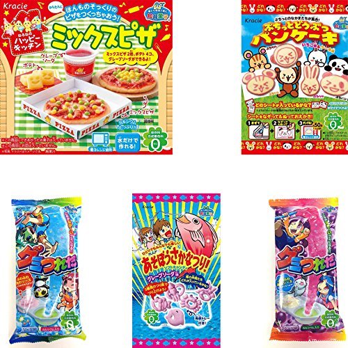 Amazon.com : Kracie Popin Cookin 5 Item Bundle with Mix Piza, Animal ...