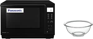Amazon | 【セット】パナソニック オーブンレンジ 26L フラットテーブル ブラック NE-MS4A-K + iwaki AGCテクノグラス 耐熱ガラス ボウル 丸型 1.5L 外径 ...
