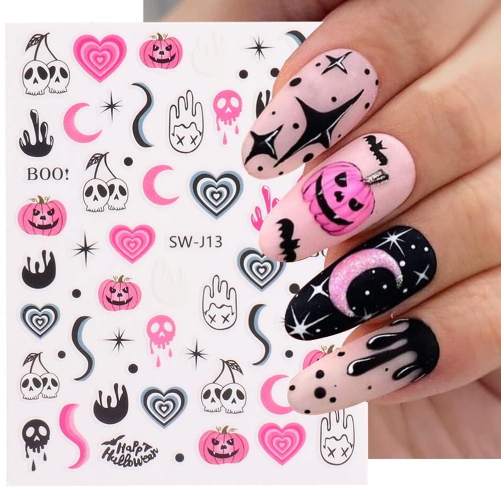 Bat Halloween Nail Designs