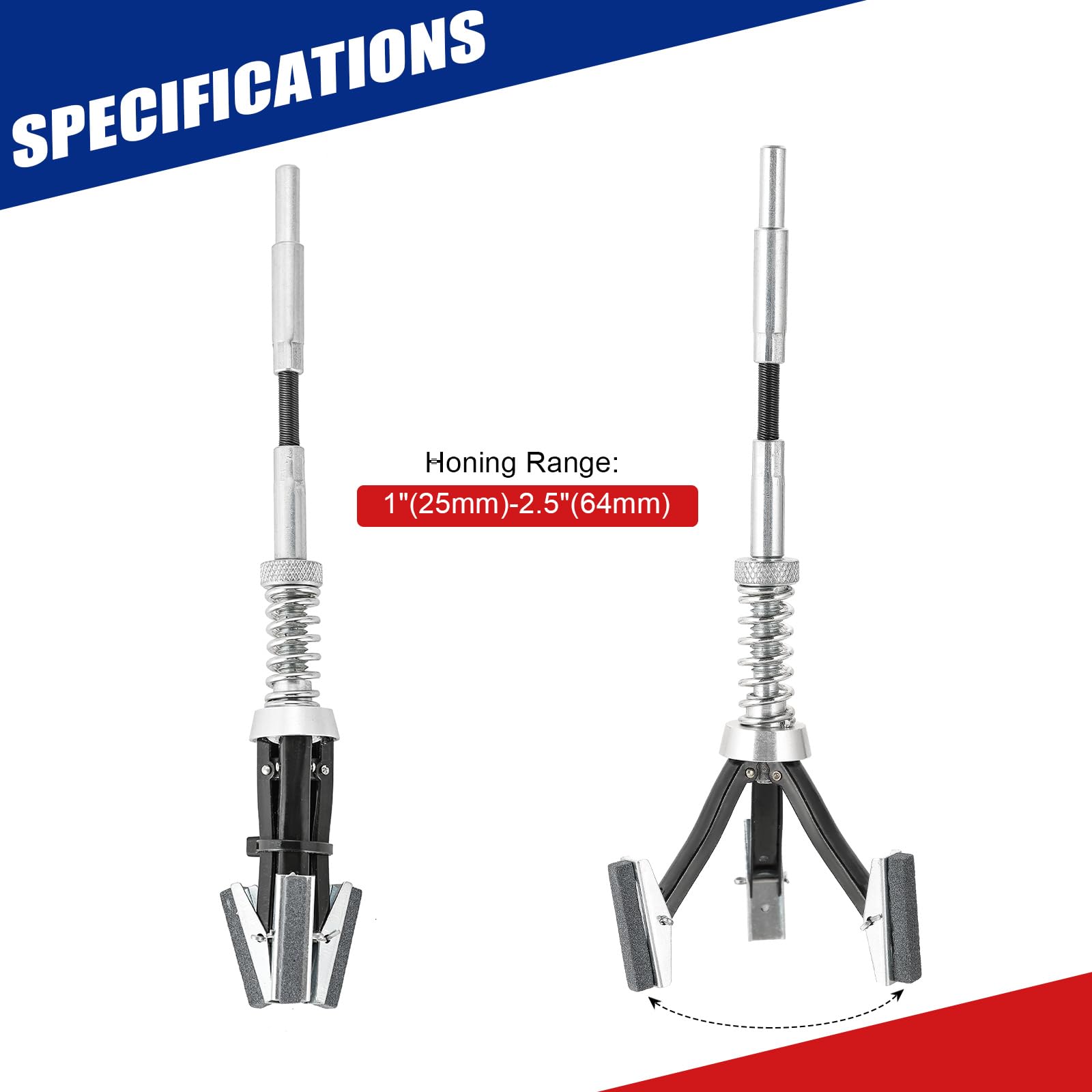 Snapklik.com : NYXOVA Engine Cylinder Hone Adjustable Deglazer Set For ...