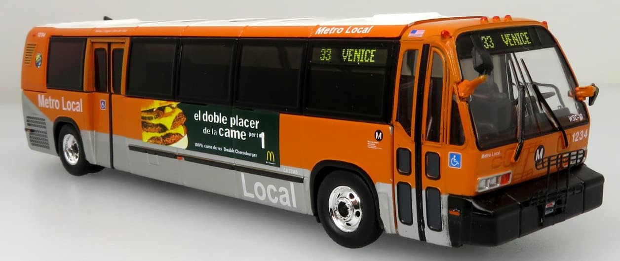 RTS TMC Transit Bus LA Metro-Los Angeles, California 1/87 Scale-HO ...