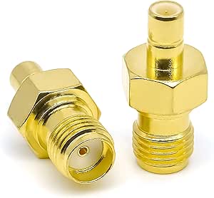 Amazon.com: Ahoaepy 2PCS SMA to SMB Antenna Adapter, Low Loss SMA Female to SMB Male Connector ...
