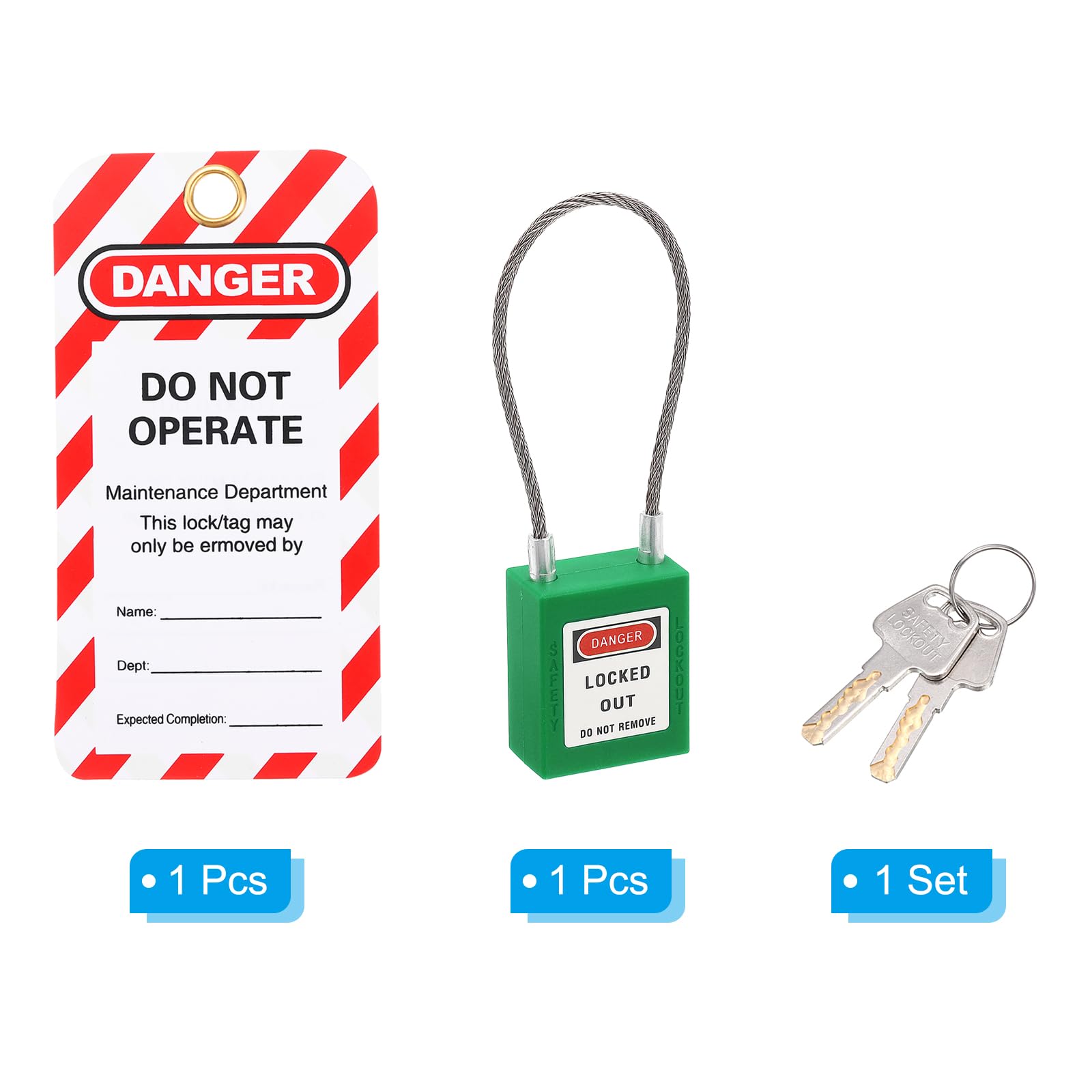 PATIKIL Lockout Tagout Locks with Key, Loto Locks Safety Padlock ...