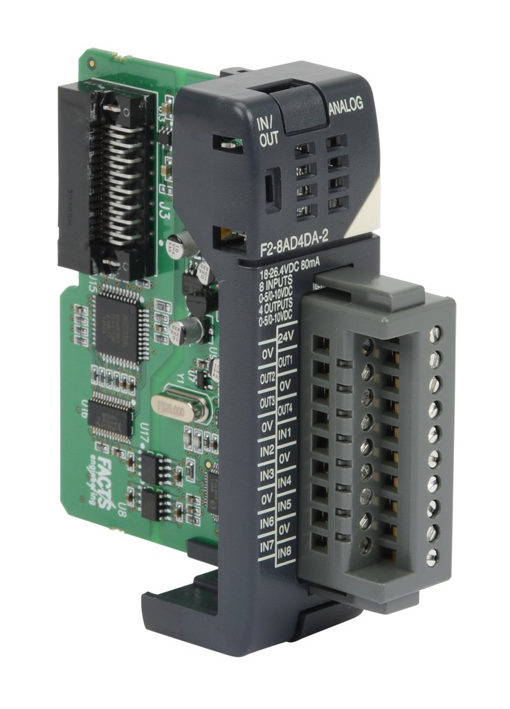 DL205 analog combo module, Input: 8-channel, voltage, 0-5 VDC and 0-10 ...