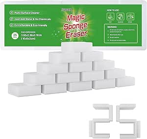 Amazon.com: Magic Melamine Sponge Eraser, 25 Pack Disposable Magic ...