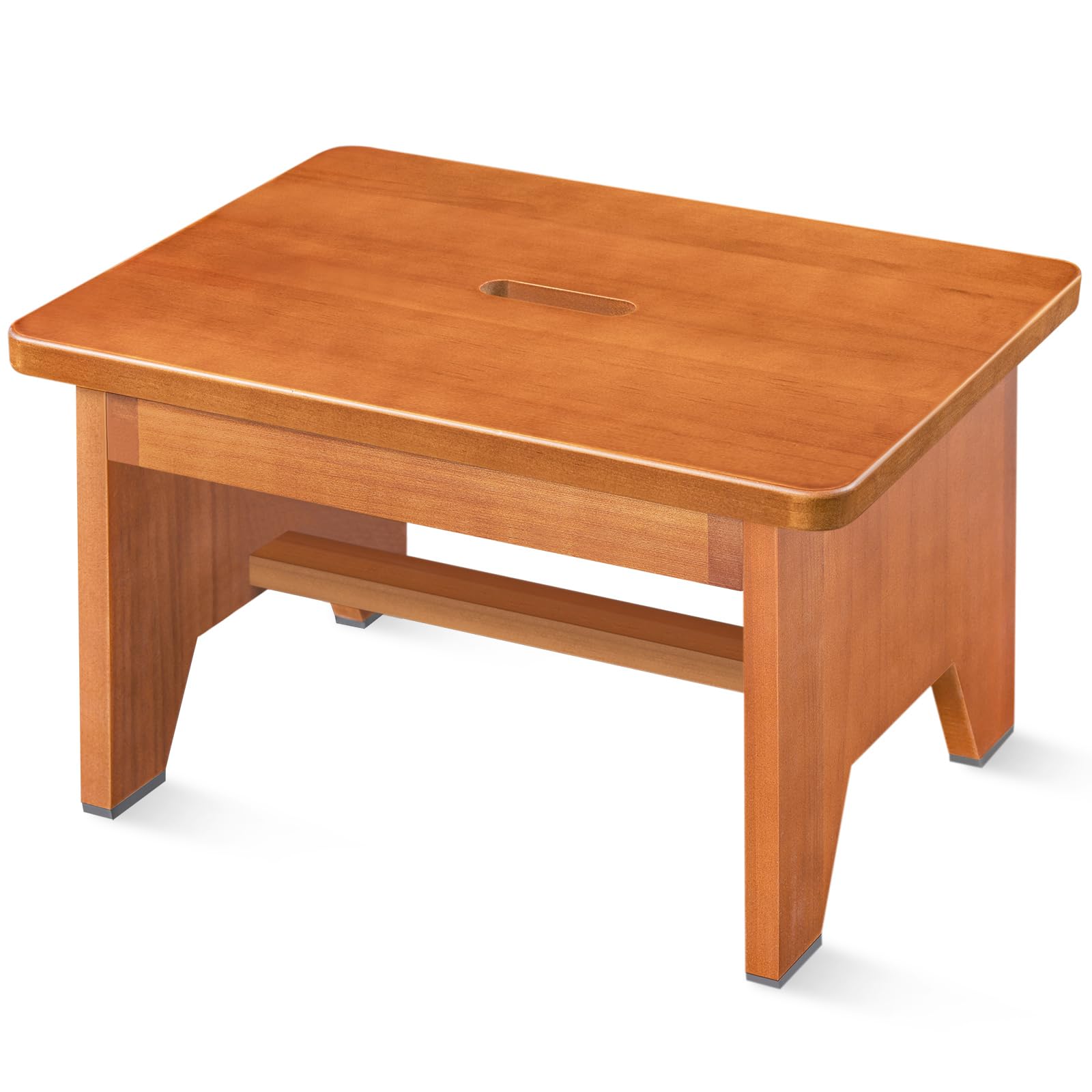 Amazon.com: Wooden Step Stool for Adults,9.1''High One Step Stool for ...