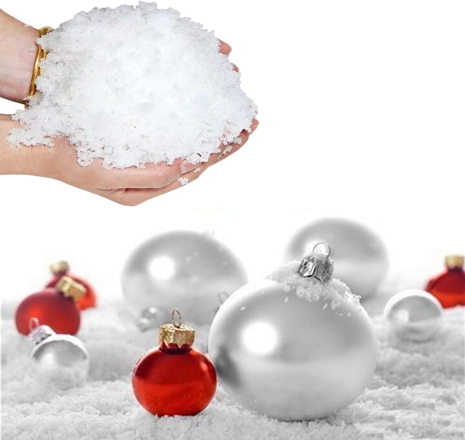 Amazon.com: Instant Snow Fake Snow Powder, 17.6 oz Artificial Fake Snow ...