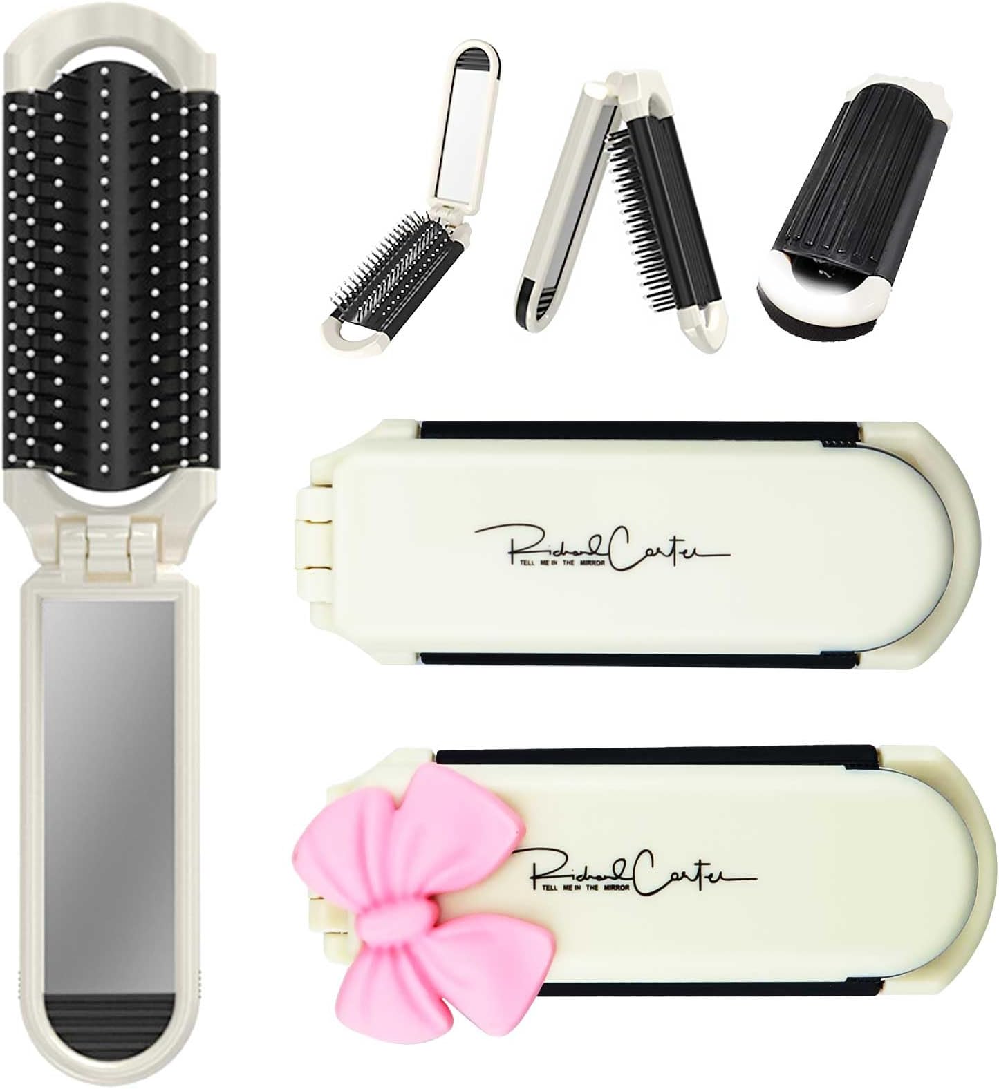 Amazon.com : 2 Pack Folding Hair Combs Hair Brush Compact Pocket Size ...
