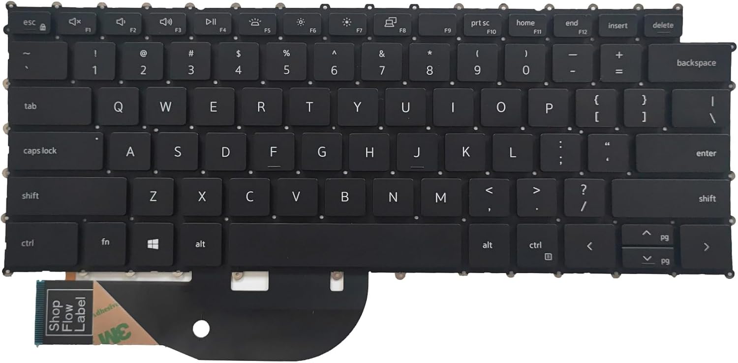Replacement Backlit Keyboard for Dell XPS 15 9500 P91F 9510 9520,XPS 17 ...