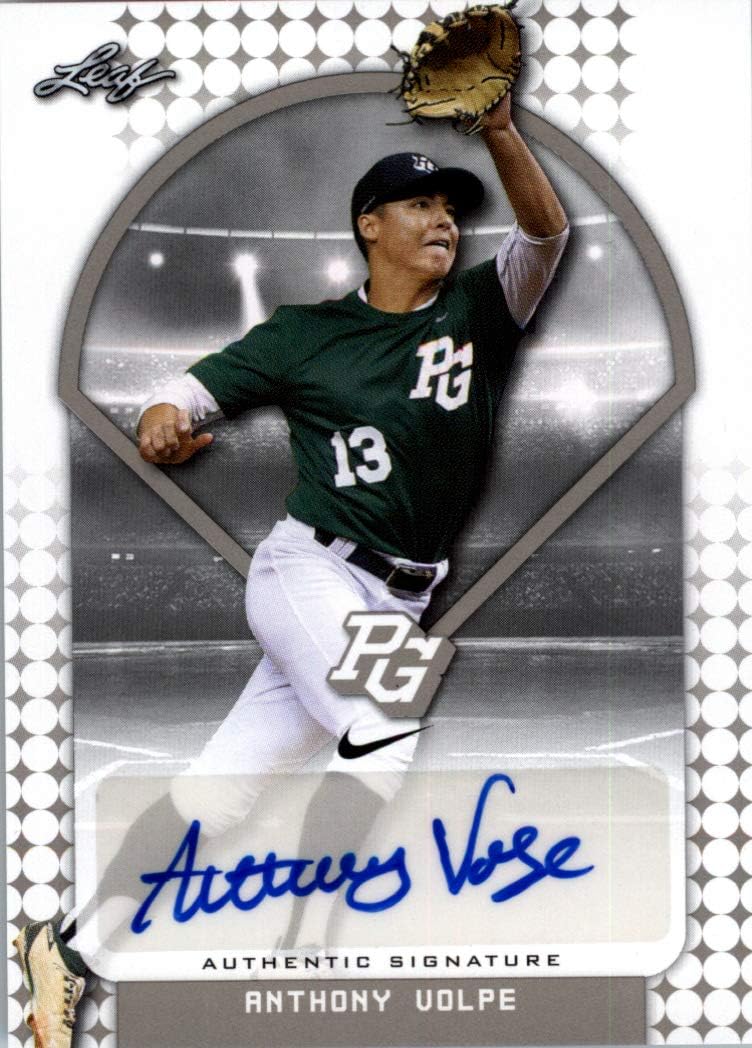 Amazon.com: Anthony Volpe 2018 Leaf Perfect Game Autograph NIKE All ...