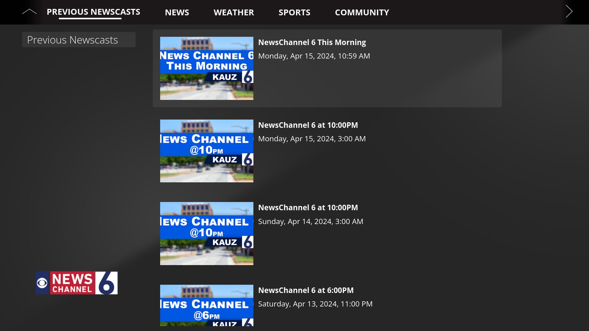 KAUZ NEWS CHANNEL 6 - App on Amazon Appstore