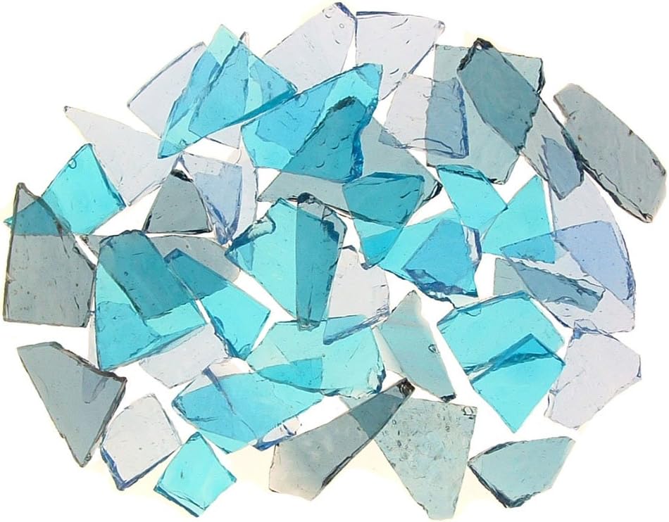 Amazon.com: Mixed Blue Stained Glass Cobbles-2.5 ounces