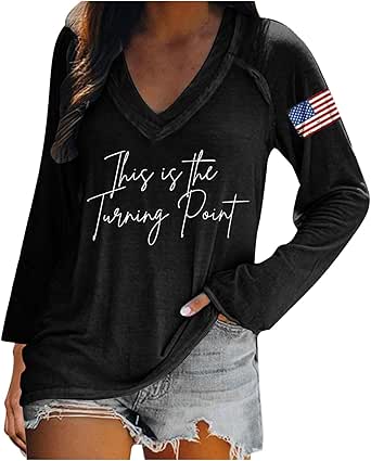 Amazon.com: This is The Turning Point Print Sweatshirt Women Turning ...
