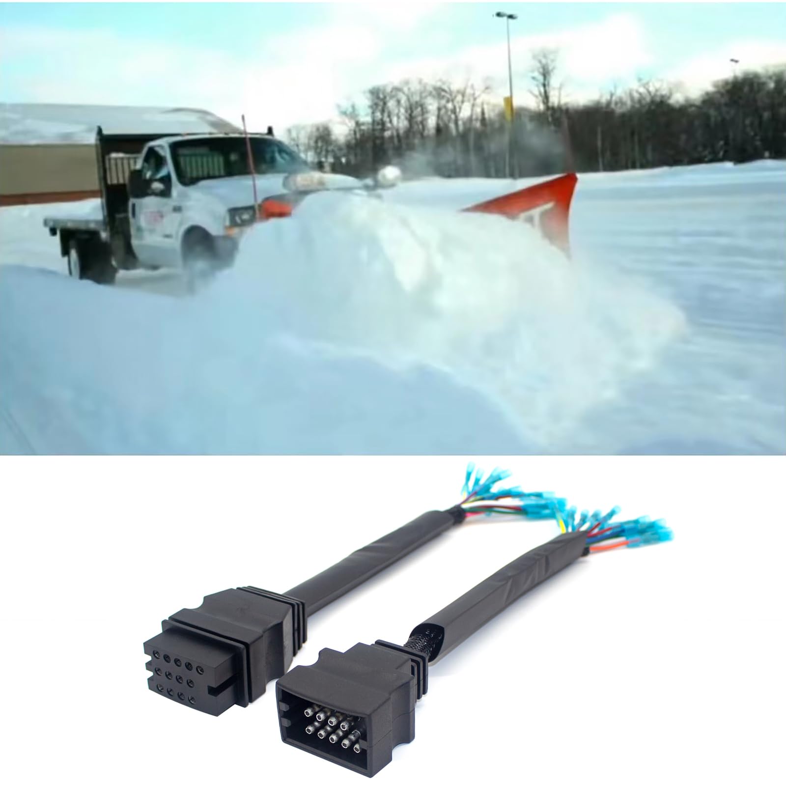 Boss Plow 13-pin Repair Kit 2-Piece 13-Pin Snow Plow Wiring Harness ...