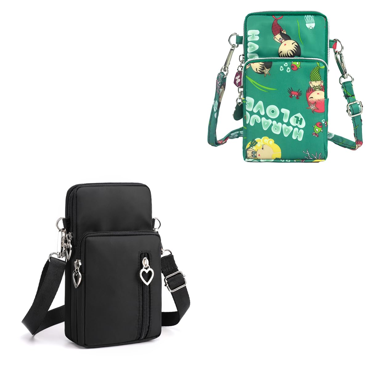 JANKS Small Crossbody Bag Phone Purse and Small Phone Wallet Bundle ...