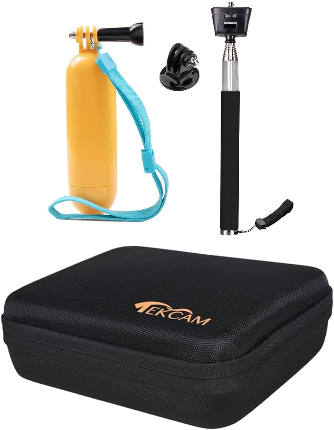 Amazon.com : TEKCAM Action Camera Selfie Stick Floating Hand Grip ...