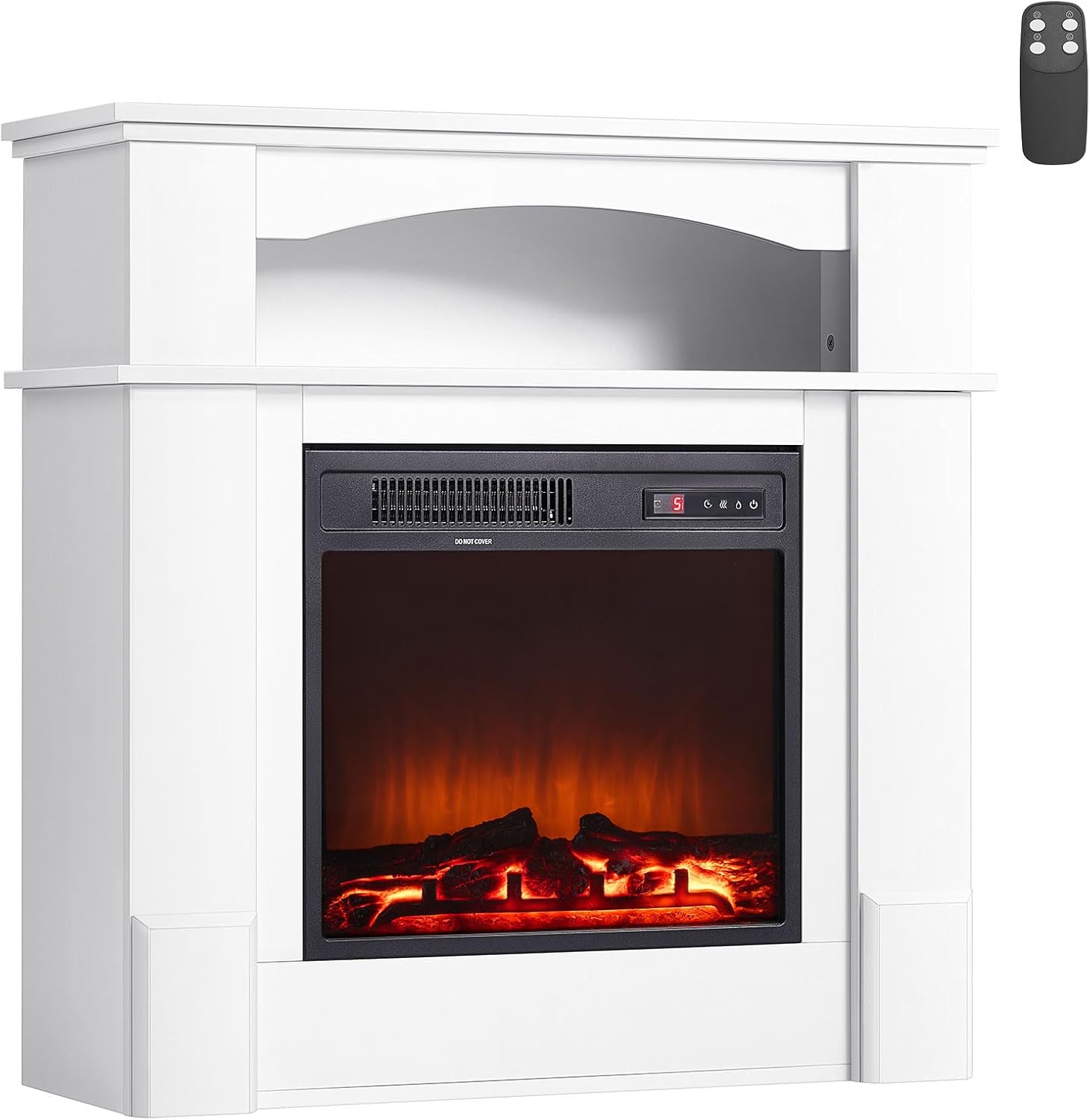 Amazon.com: VEVOR 33 inch Freestanding Fireplaces, 1500W 5120BTU Fake ...